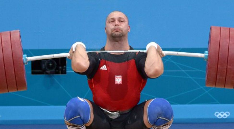 Podnoszenie ciężarów kat 105 kg B Bonk podrzut 220 kg Londyn