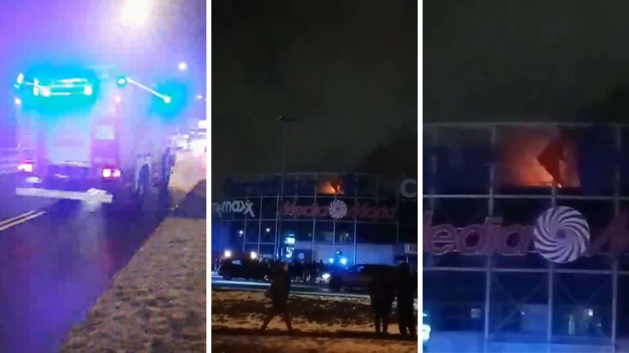 Pożar na dachu OMNI Molo. Galeria ewakuowana [ROLKA]