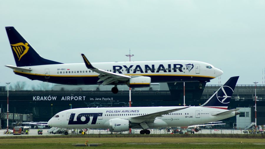 Ryanair: cztery nowe trasy z Krakowa w letnim rozkładzie lotów