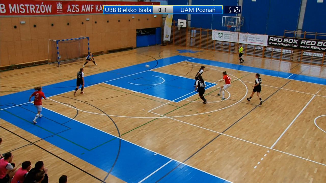 UBB Bielsko-Biała – UAM Poznań. Akademickie Mistrzostwa Polski, finał futsal kobiet, Katowice ...