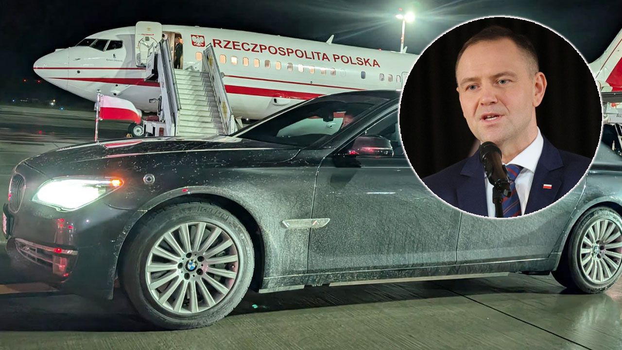 Brudny samochód dla Karola Nawrockiego na Łotwie. Internauci zarzucili ...