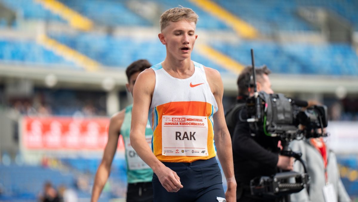 Filip Rak pobił rekord Polski do lat 23 w biegu na 1500 metrów | TVP SPORT