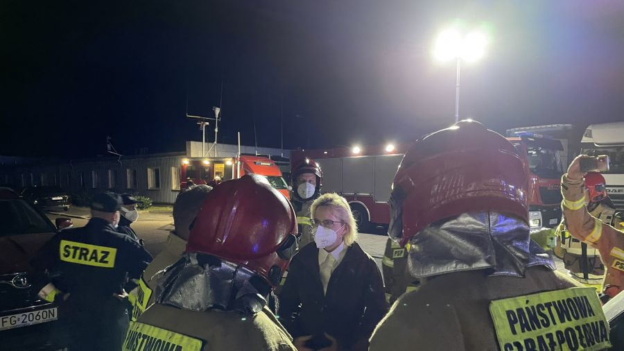 Pożar hali w Przylepie. Minister Moskwa o sytuacji Pożar hali w Przylepie. Minister Moskwa o sytuacji
