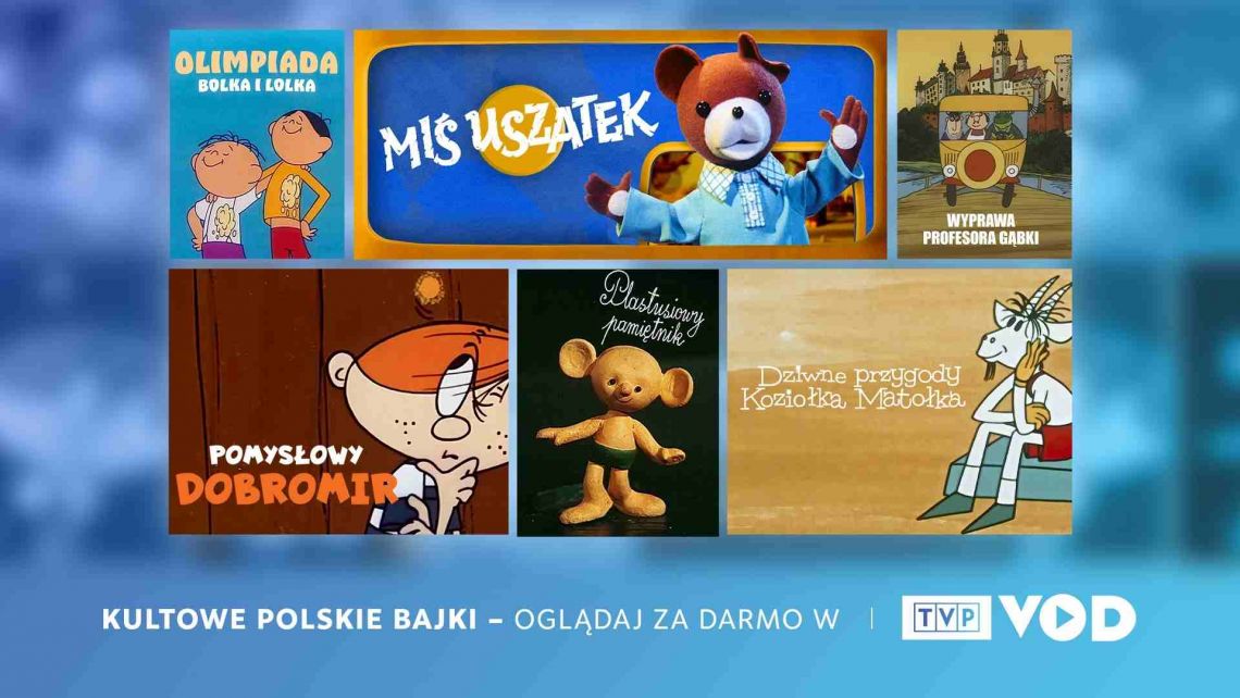 Kultowe polskie bajki za darmo w TVP VOD. „Miś Uszatek” podbija platformę!