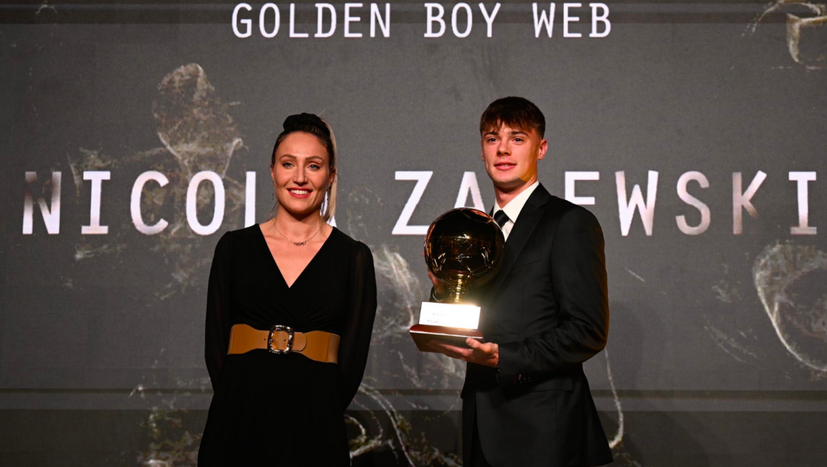 Reprezentacja Polski. Nicola Zalewski odebrał nagrodę Golden Boy Web [WIDEO] | TVP SPORT