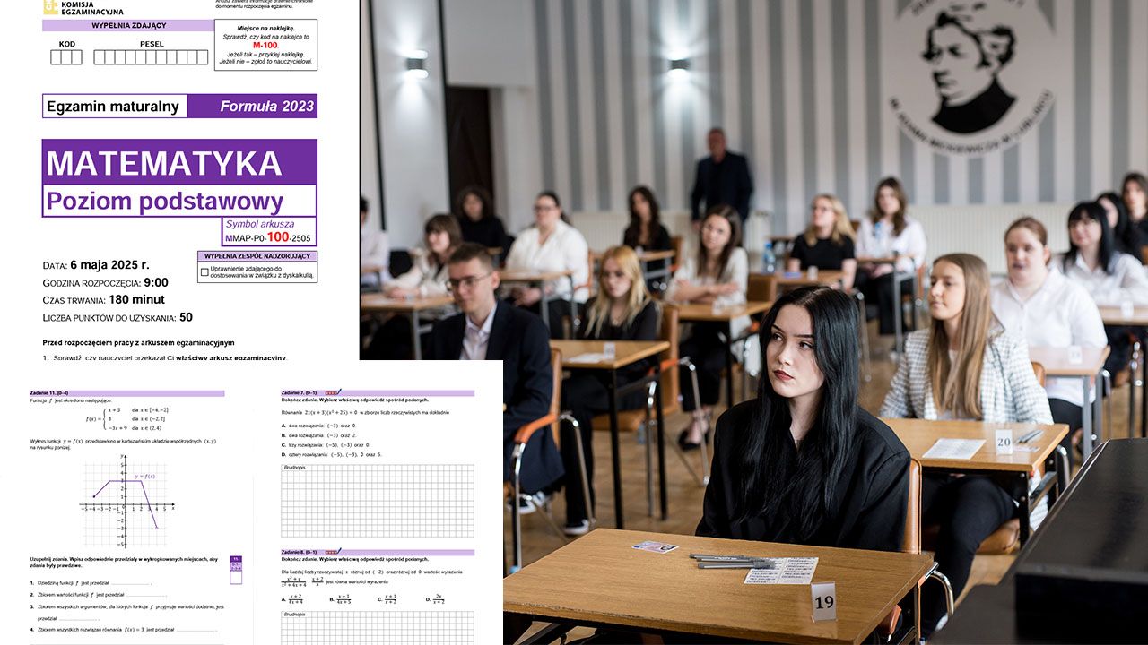 Matura 2025 – matematyka. Odpowiedzi i rozwiązania. Arkusz już na stronie CKE | TVP INFO