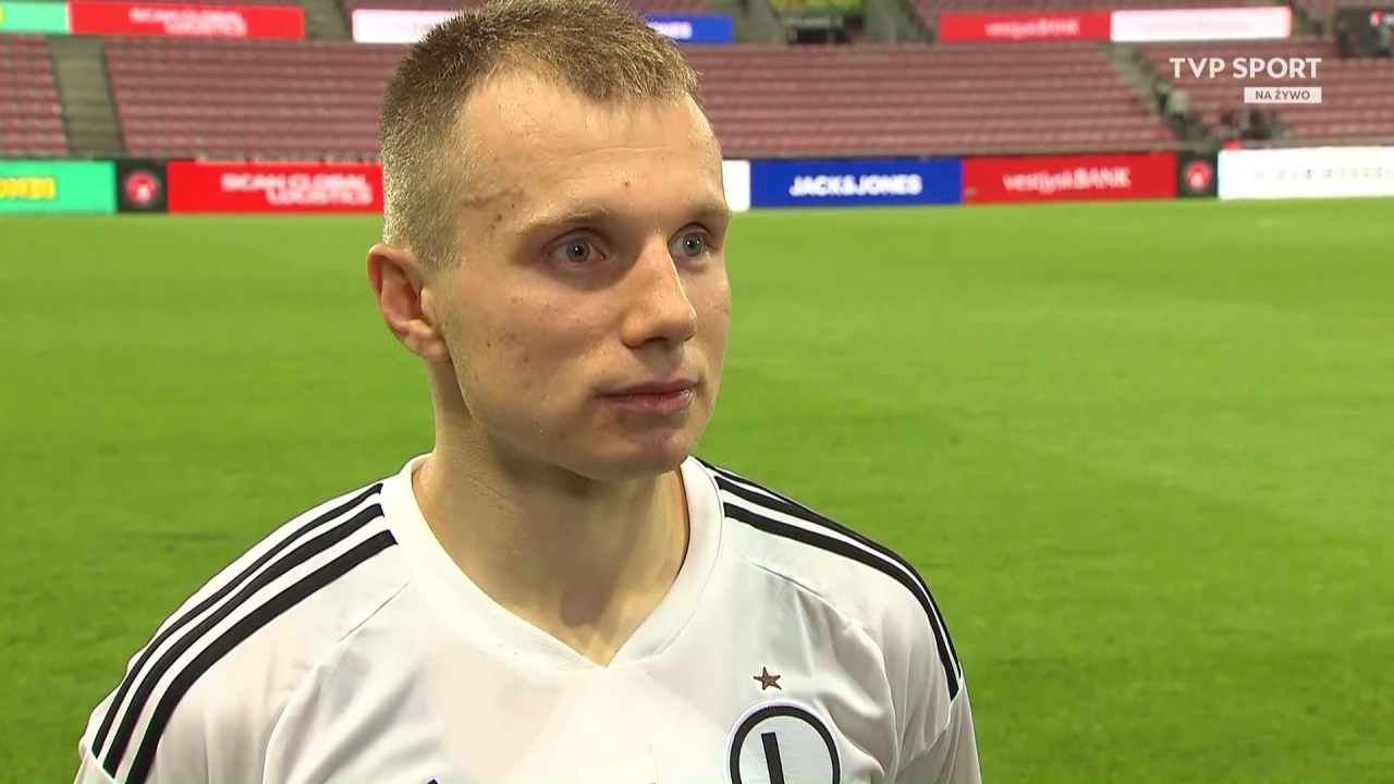 Patryk Kun po Midtjylland – Legia. El. Ligi Konferencji (wideo, wywiad) | TVP SPORT