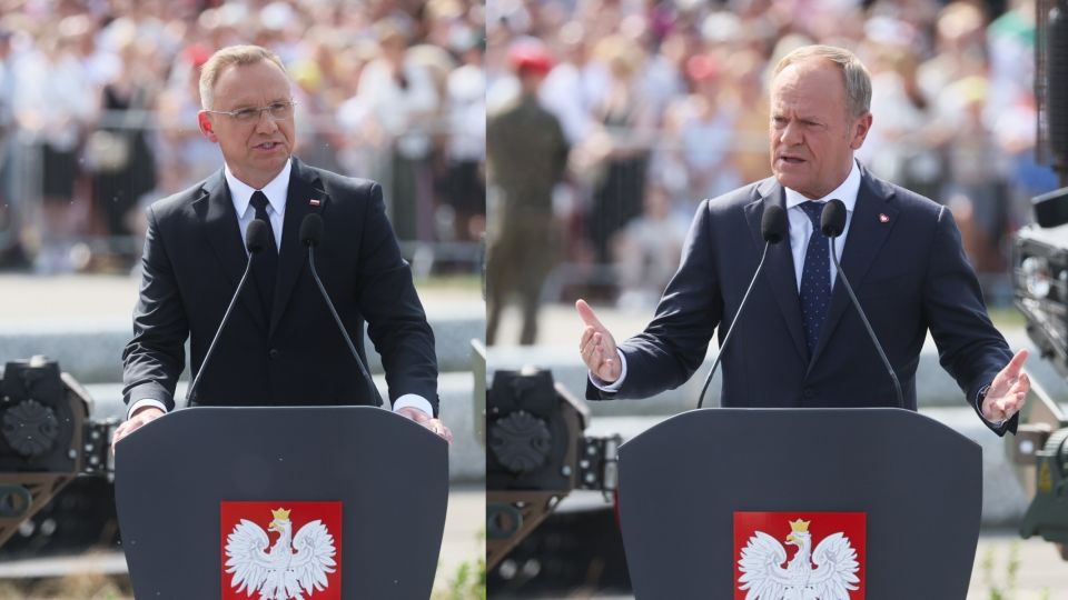 Duda and Tusk mark Poland Armed Forces Day with rousing speech