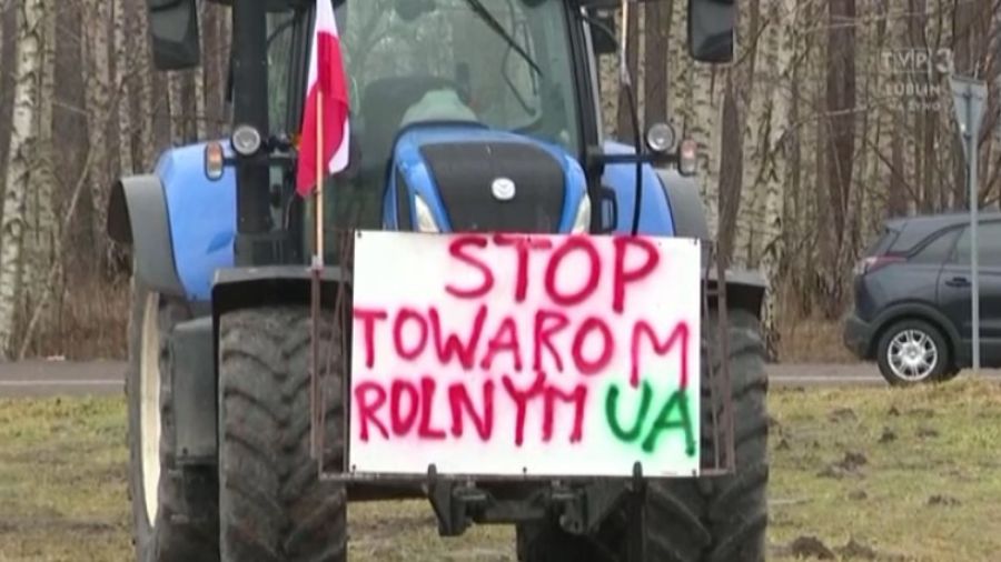 Nasila się protest rolników na granicy z Ukrainą
