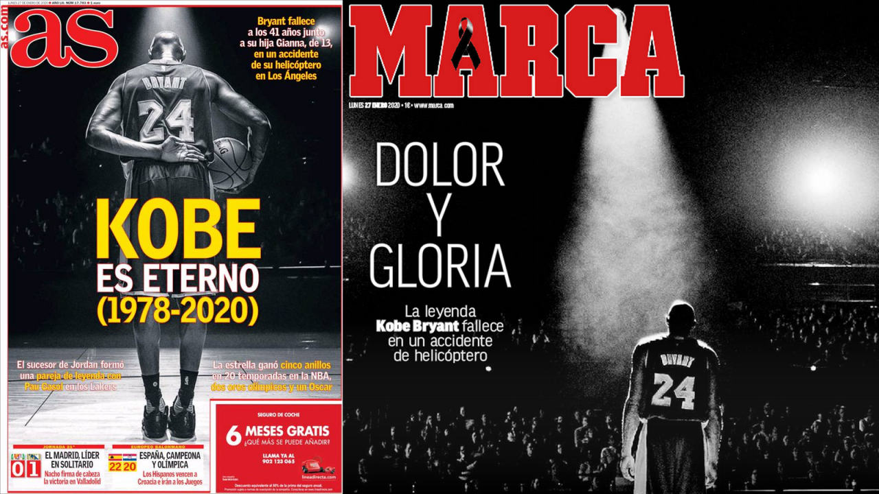 "Odszedł anioł". Prasa po śmierci Kobego Bryanta | TVP SPORT