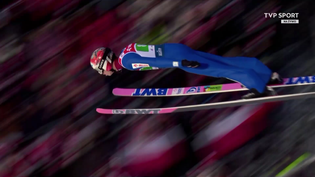Daleki skok Wąska w pierwszej serii [WIDEO] | TVP SPORT